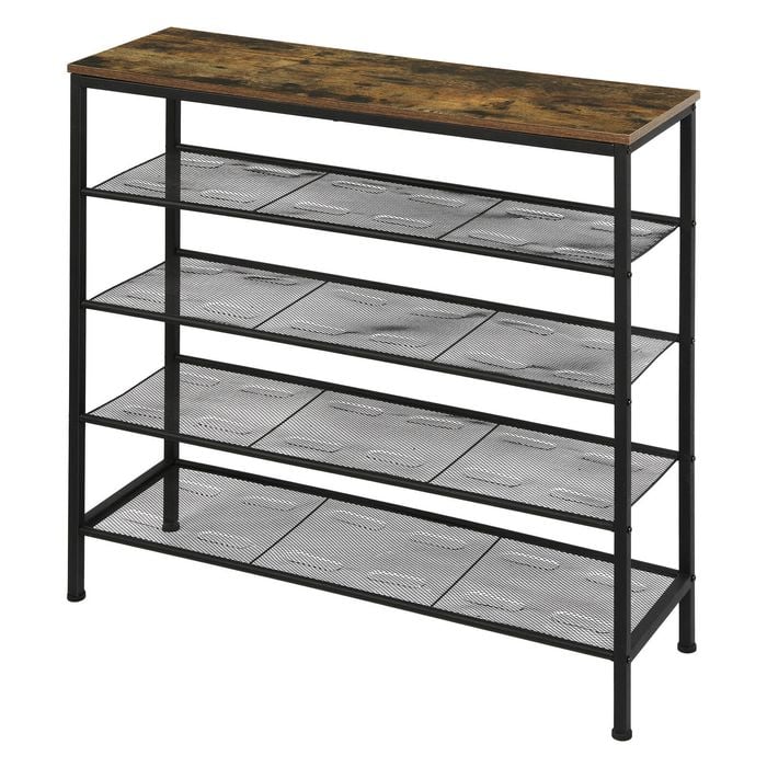 Levede 5-Tier Industrial Shoe Rack 100CM - Bunnings Australia