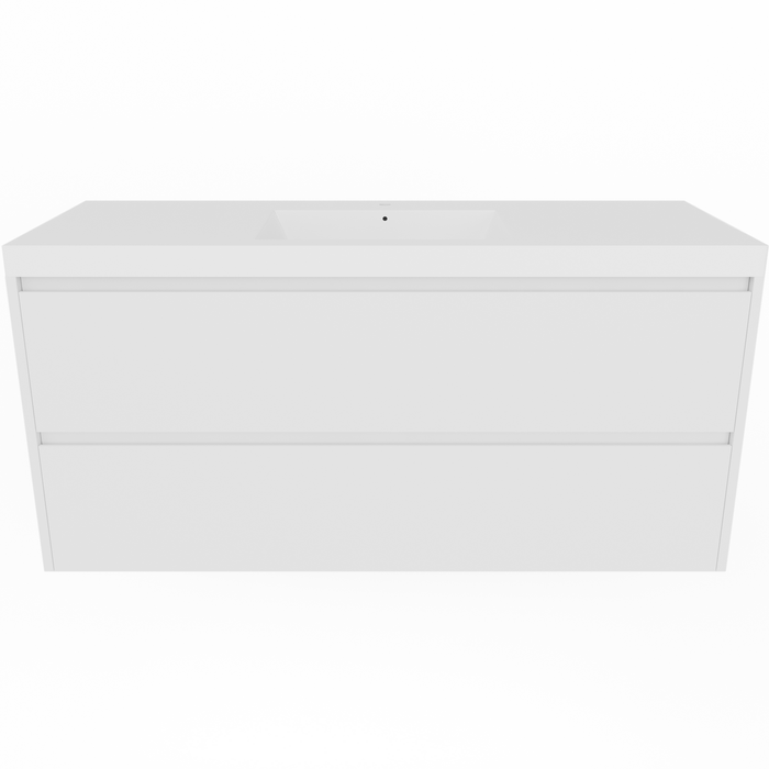 Forme Razor 1200mm Wallhung Vanity With Polymarble Top - White ...