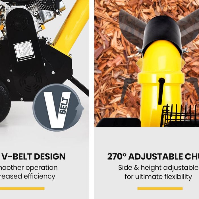 MICHIGAN 8HP 208cc Petrol Commercial Wood Chipper, Tree Mulcher ...