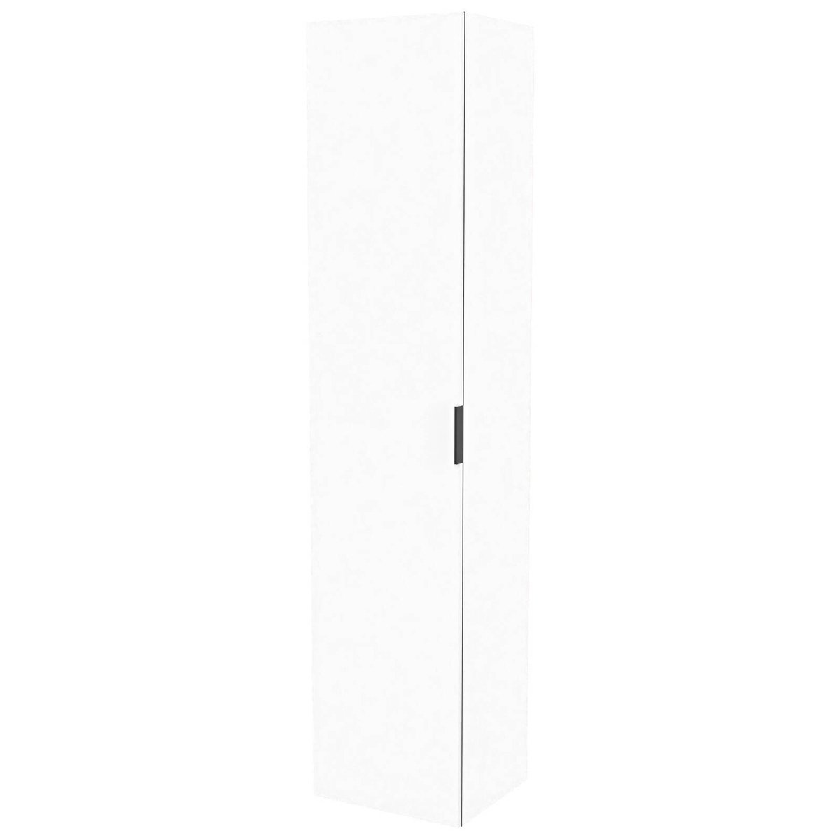 Lugna 2048 x 450 x 380mm White 3 Shelf 3 Drawer Wardrobe Unit ...