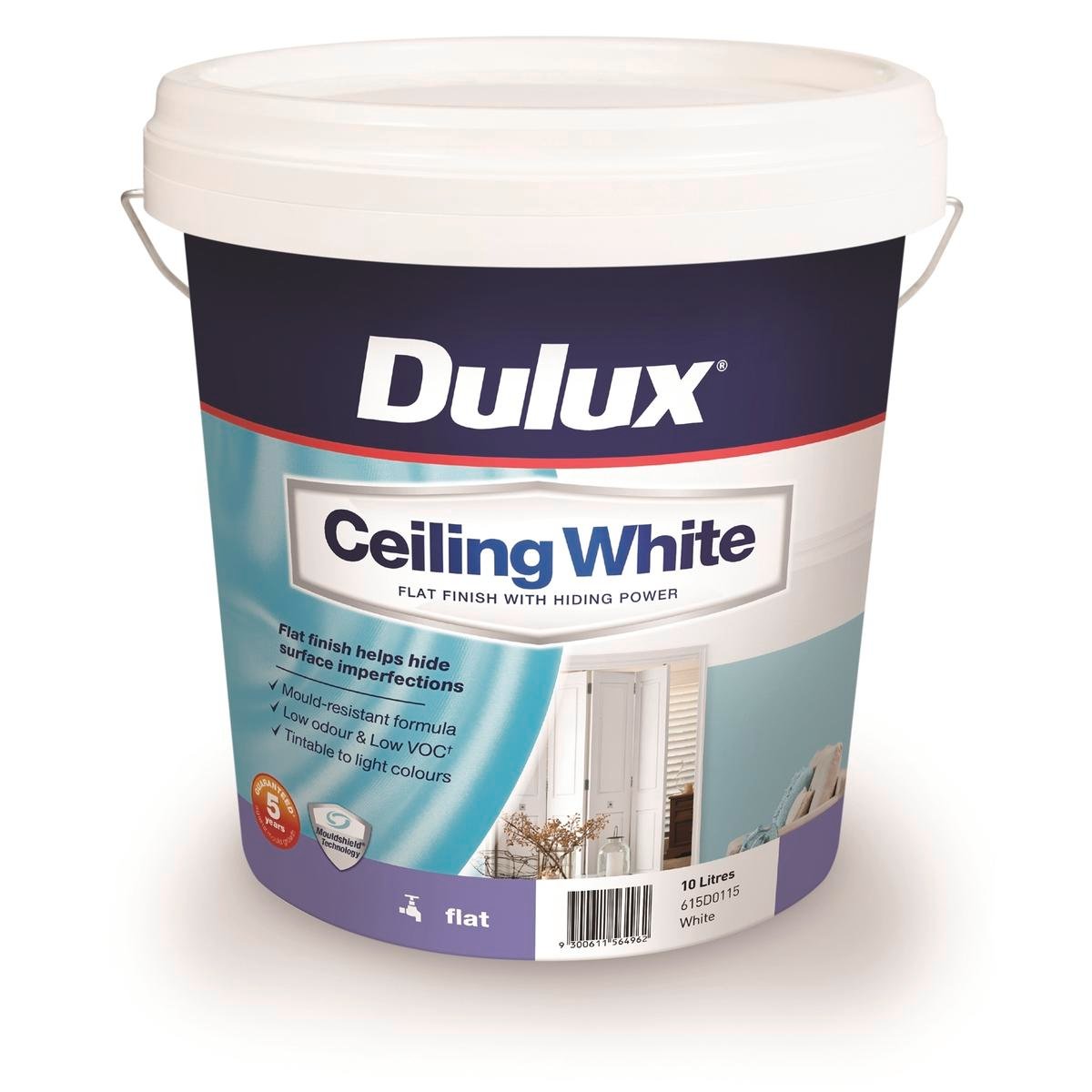 Dulux 10L Ceiling White Paint - Bunnings New Zealand