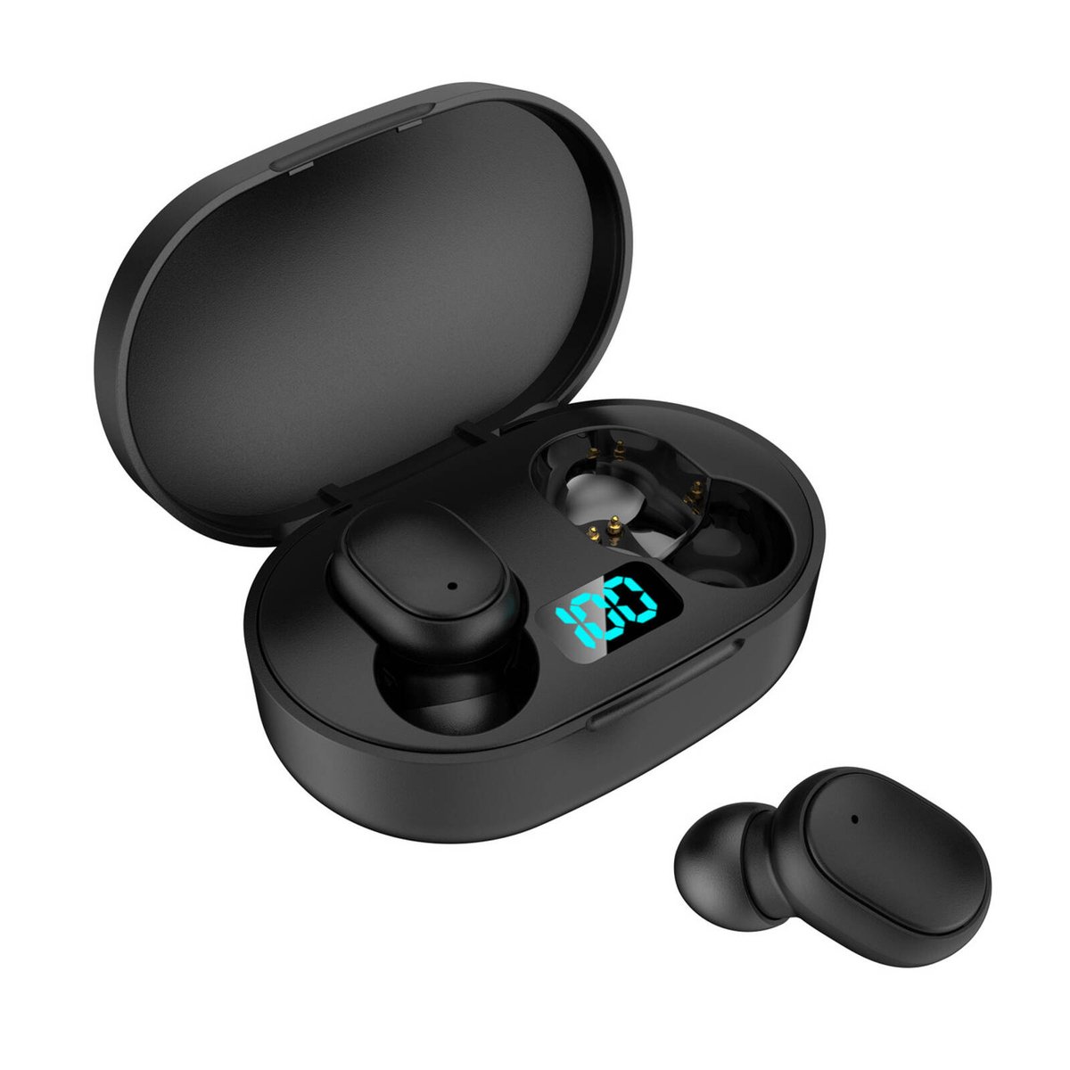 Laser Bluetooth Earbuds with LED Battery Display (Black) - Bunnings ...