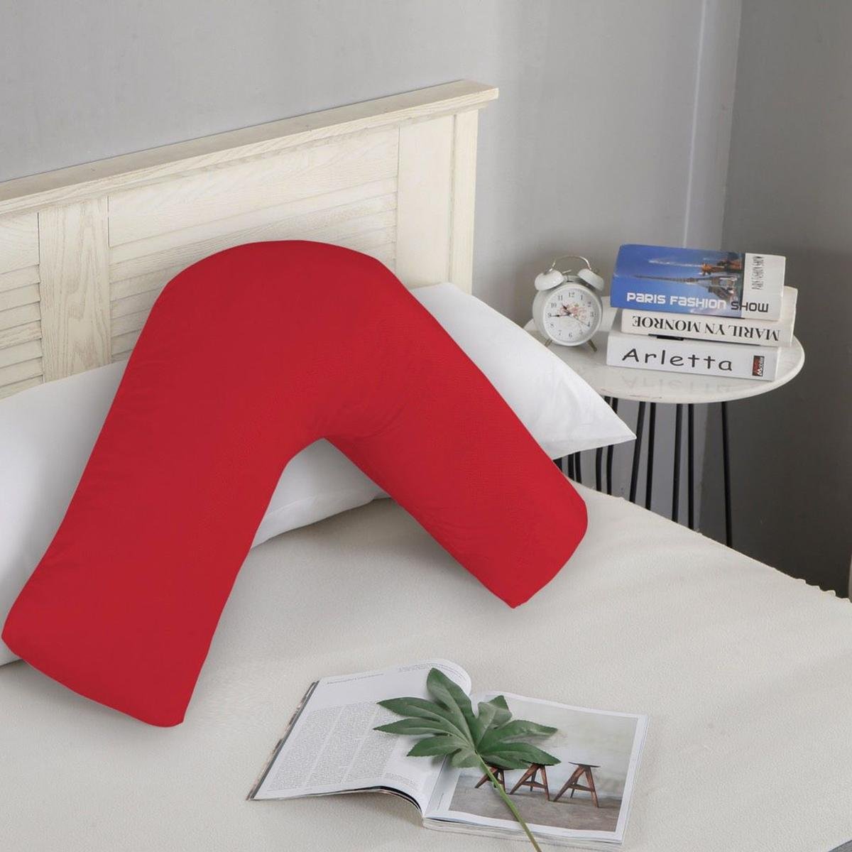 Fabric Fantastic 1000TC Premium Ultra Soft V SHAPE Pillowcase - Red ...