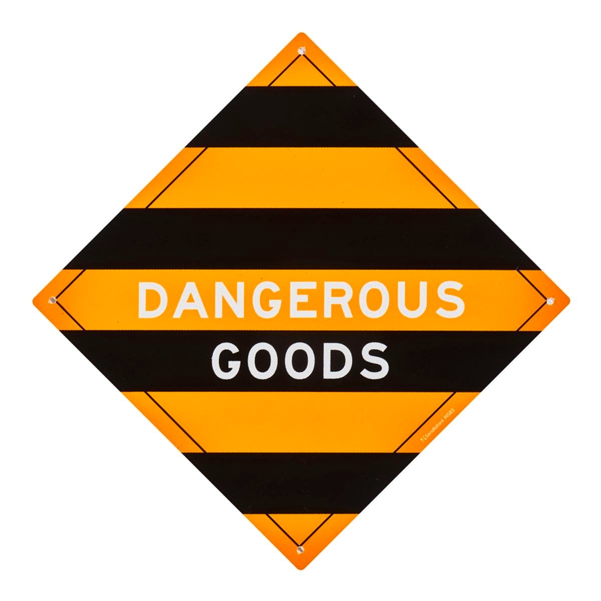 Sandleford 270 x 270mm Dangerous Goods Plastic Sign - Bunnings Australia