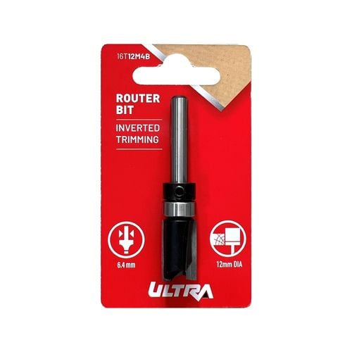 Ultra 12mm Inverted Trimming Router Bit - Bunnings Australia