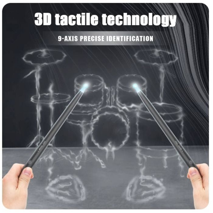 Powerstrike AIR Virtual Electronic Drum Kit - 7-Piece Invisible Digital ...
