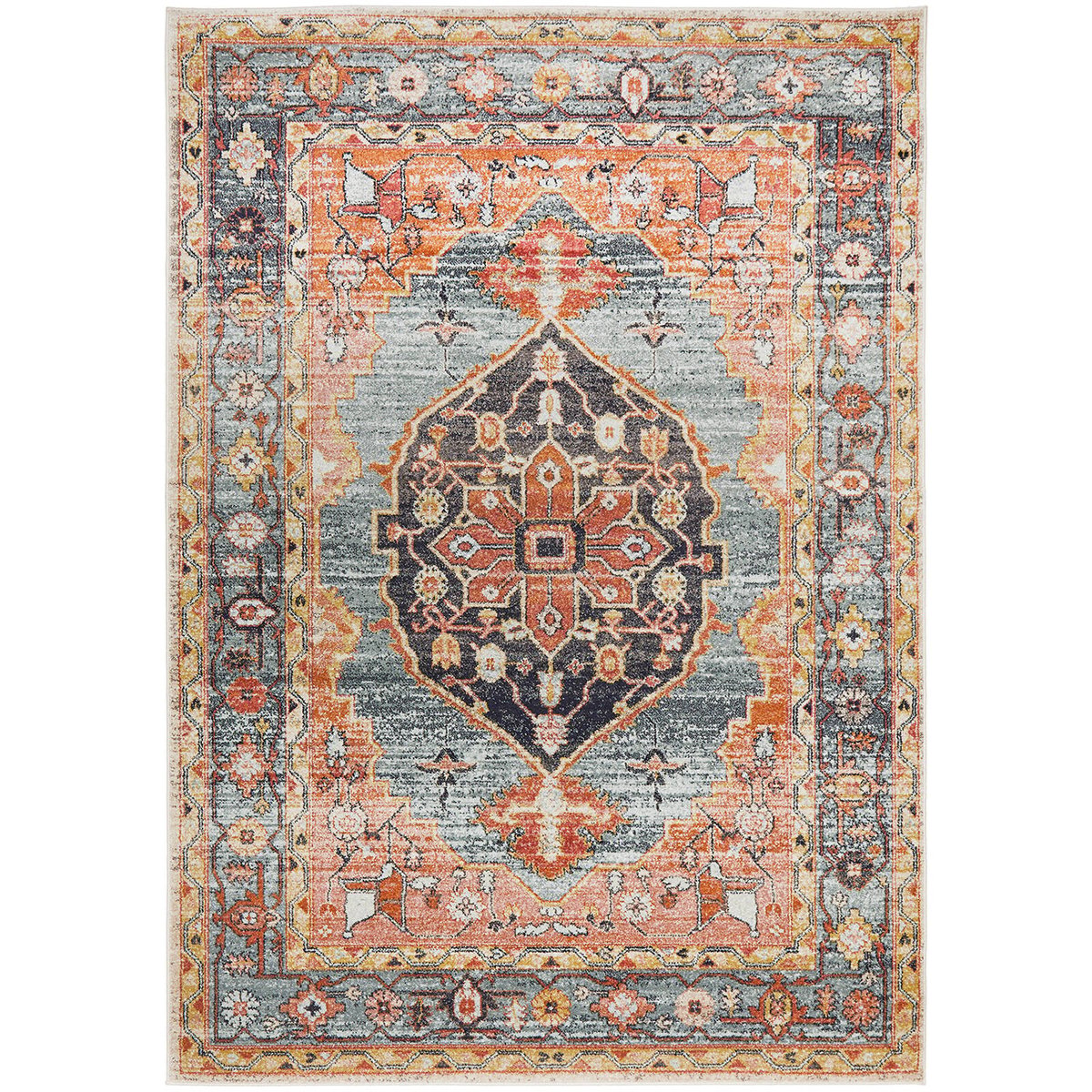 Heritage 862 Rust 290X200Cm Rug - Bunnings Australia