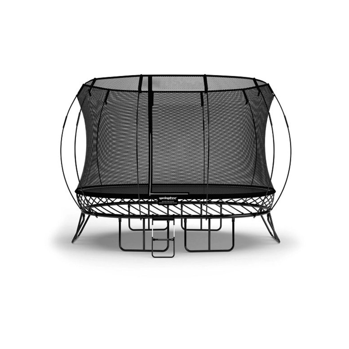 Springfree Medium Oval Trampoline - Pure Black 2.4m X 3.4m - Bunnings ...
