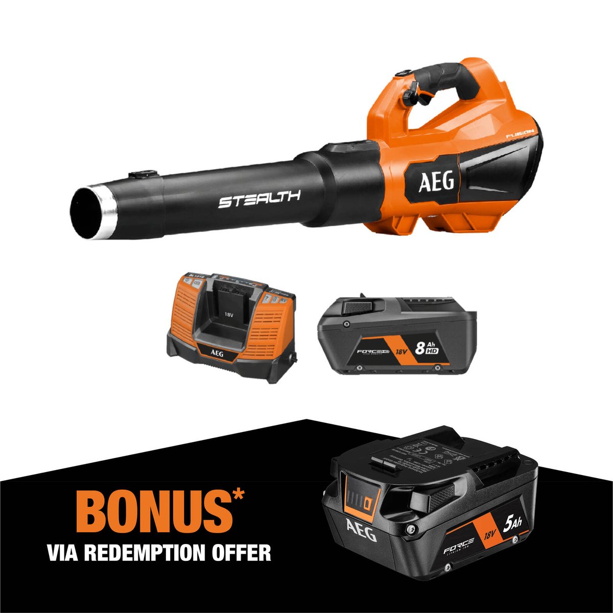 AEG 18V Fusion Stealth 560CFM Jet Blower 8.0Ah Kit - Bunnings New Zealand