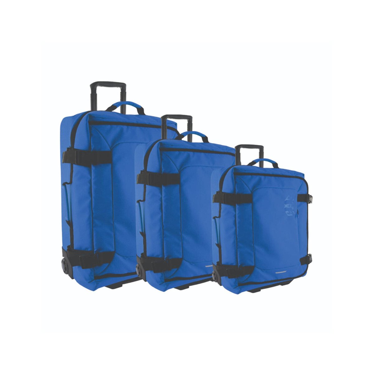 3pc GAP Soft-Shell Suitcase Lockable Travel Trolley Luggage Set 73cm ...