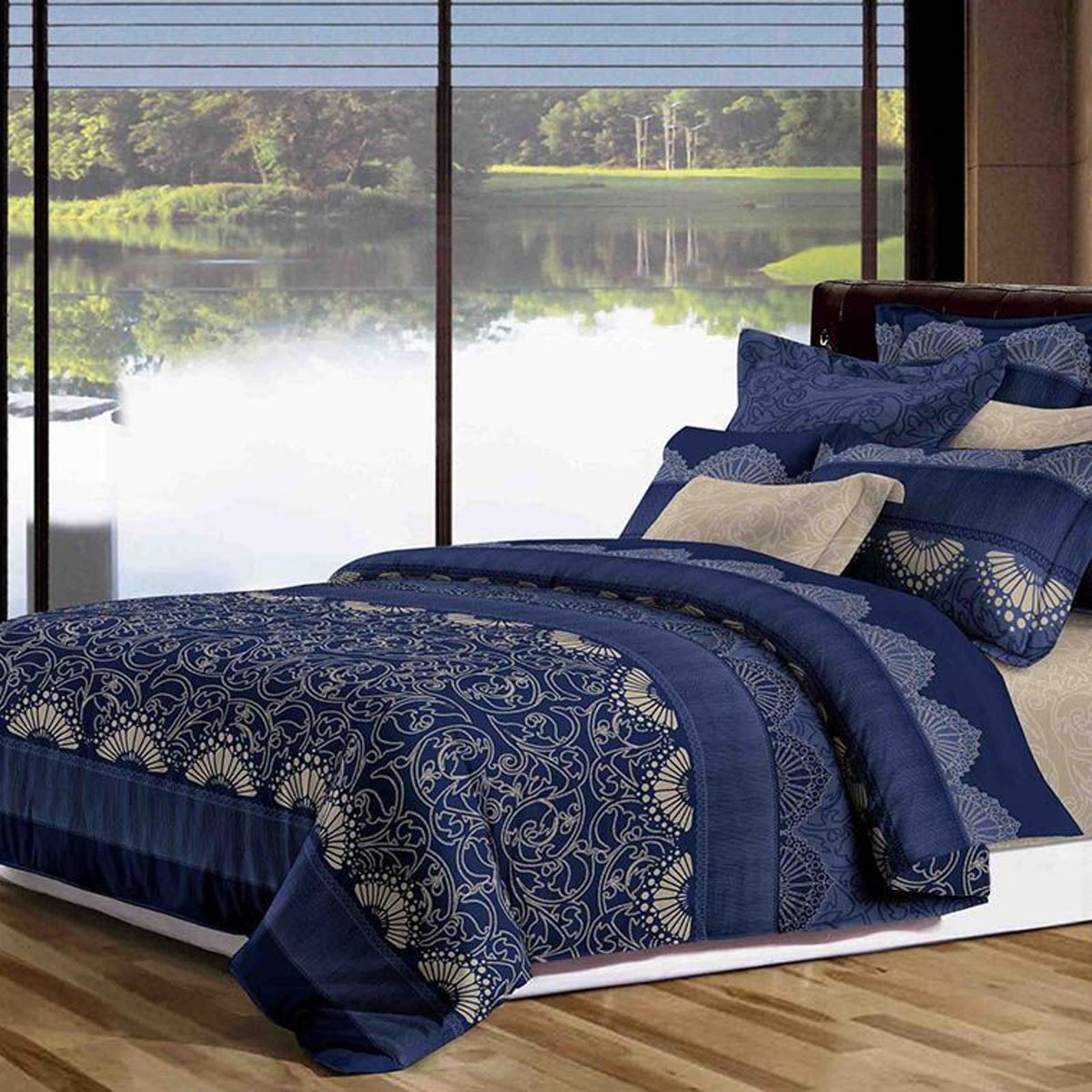 Fabric Fantastic Ascott Queen Size Quilt/doona/duvet Cover Set ...