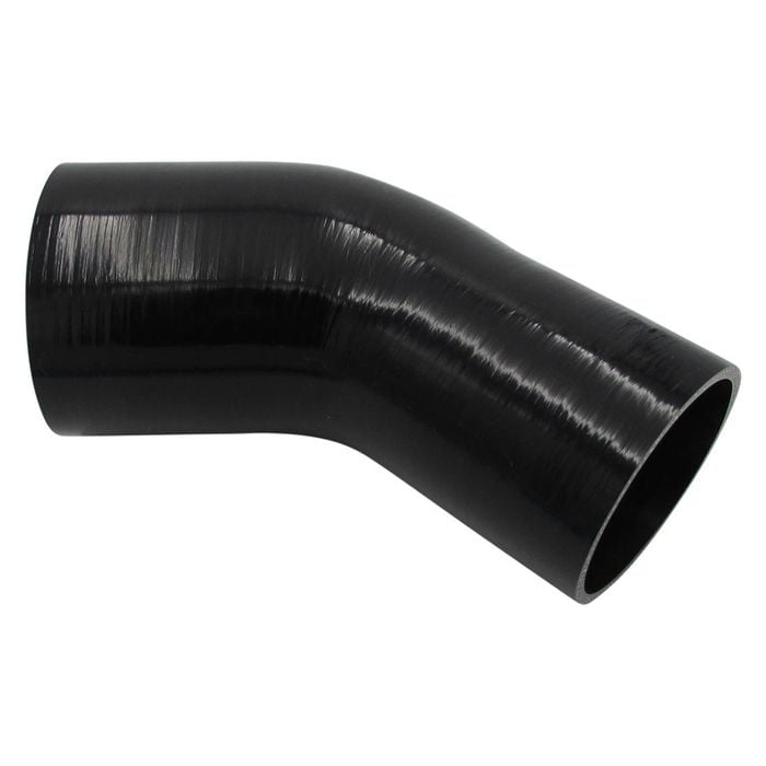 GASO 45 Degree Reducer Elbow 4" to 3.5" (102-89mm) Silicone Hose Black ...