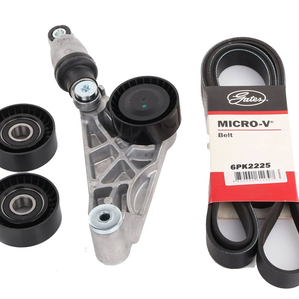 Drive Belt Tensioner and Pulley Kit For Jeep Wrangler JK JL 3.6L ERB ...