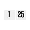 Trenton Table Numbers - Black Number on White - 1-25 - Bunnings Australia