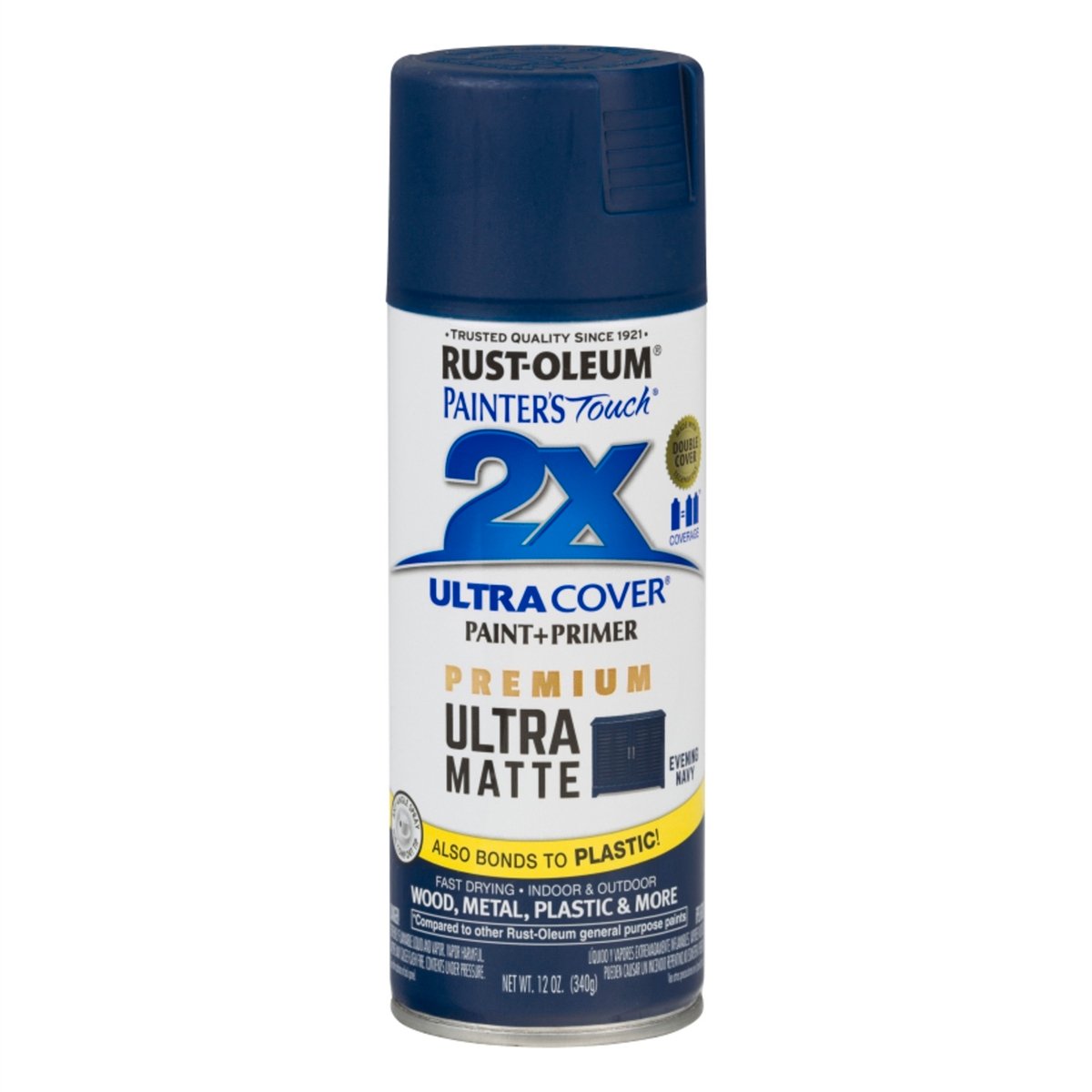 Rust-Oleum 2X Ultra Cover Ultra Matt Evening Navy Spray Paint 340g ...