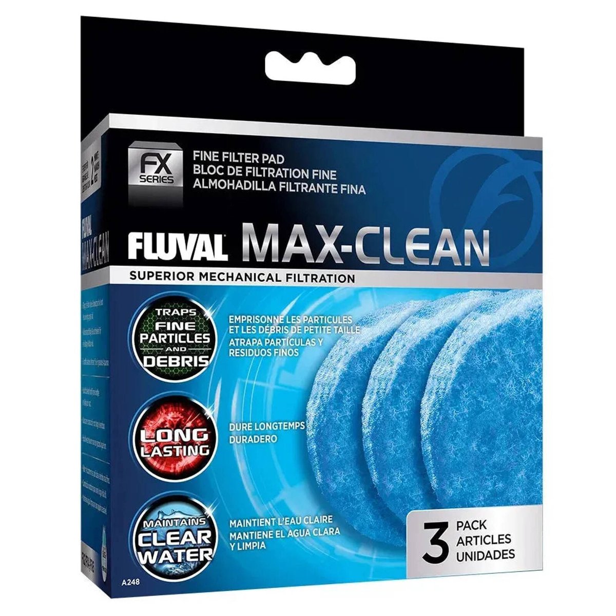 Fluval FX2 FX4 FX6 Max Clean Fine Filter Pads (3 Pack) - Bunnings Australia