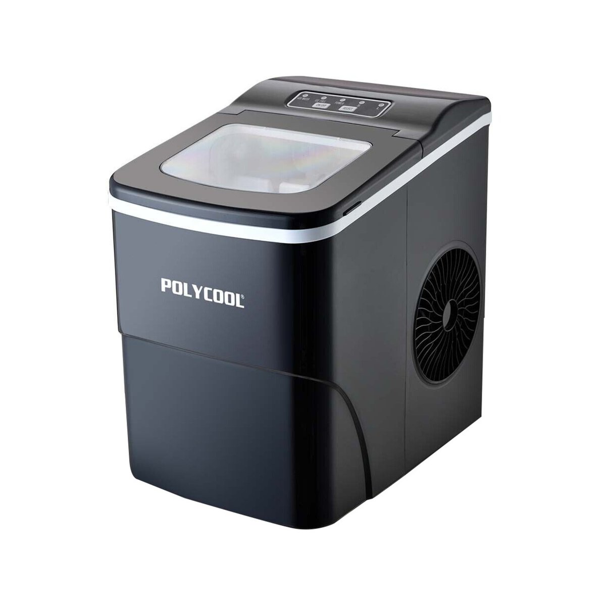 POLYCOOL 2L Portable Automatic Ice Cube Maker Machine, Black - Bunnings ...