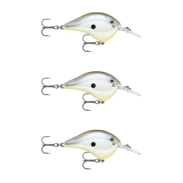 3x Rapala Dives to 8ft 5cm Crankbait Fishing Lures - Disco Shad ...