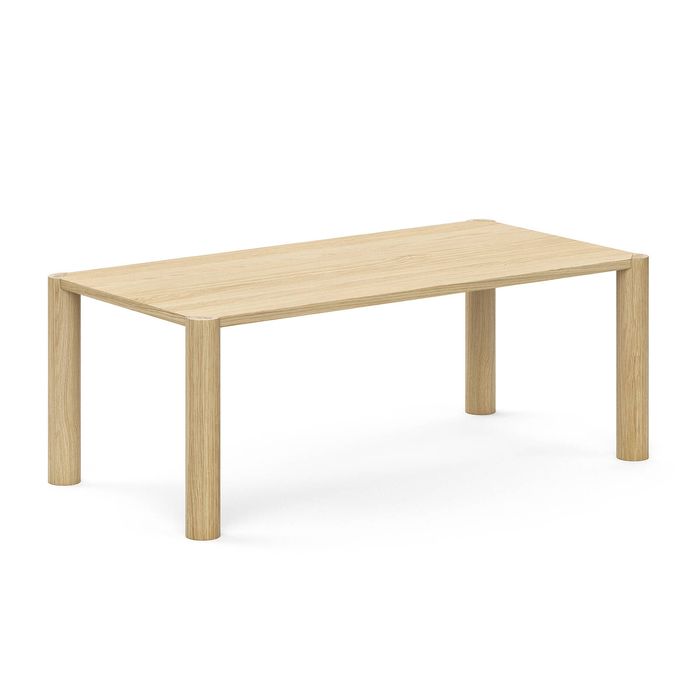 Cada Natural 200cm Oak Dining Table - Bunnings Australia