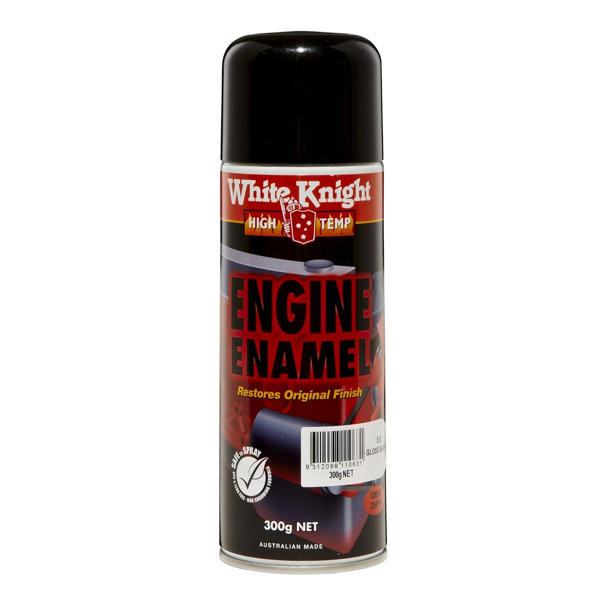 White Knight 300g High Temp Engine Enamel Spray Paint - Bunnings Australia