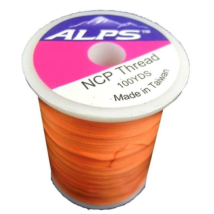 Alps 100yds of Orange Rod Wrapping Thread - Size A (0.15mm) Rod Binding ...