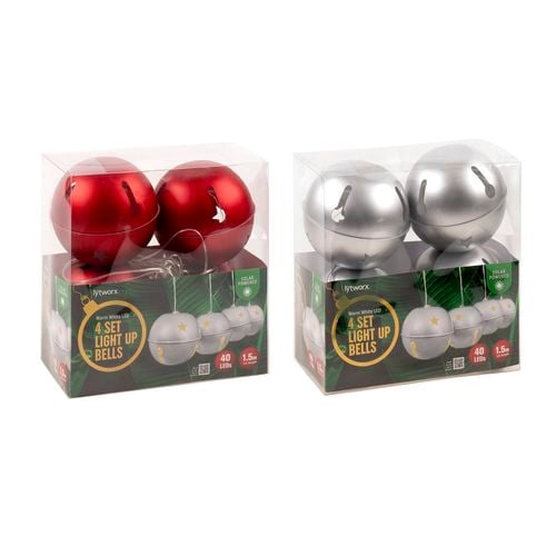 Lytworx Solar Light Up Bells - 4 Pack - Bunnings Australia