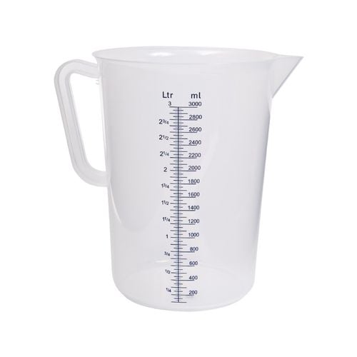 Plastic Polypropylene Measuring Jugs 3L - Bunnings Australia
