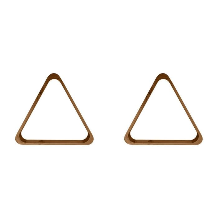 2PK Formula Sports 10 Ball Rack Wooden Billiards/Pool Triangle - Brown ...