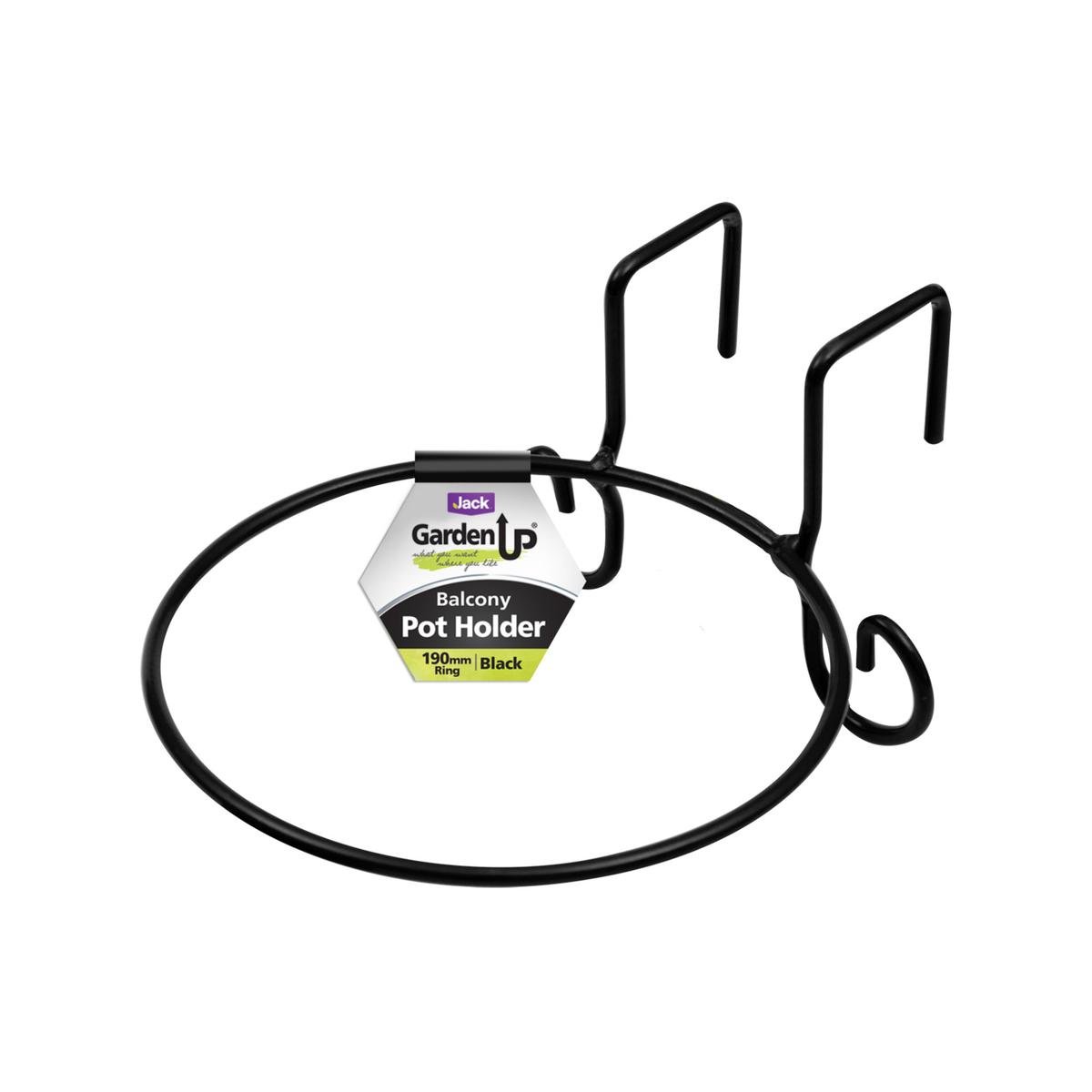 Jack 190mm Black Outdoor Pot Holder - Bunnings Australia
