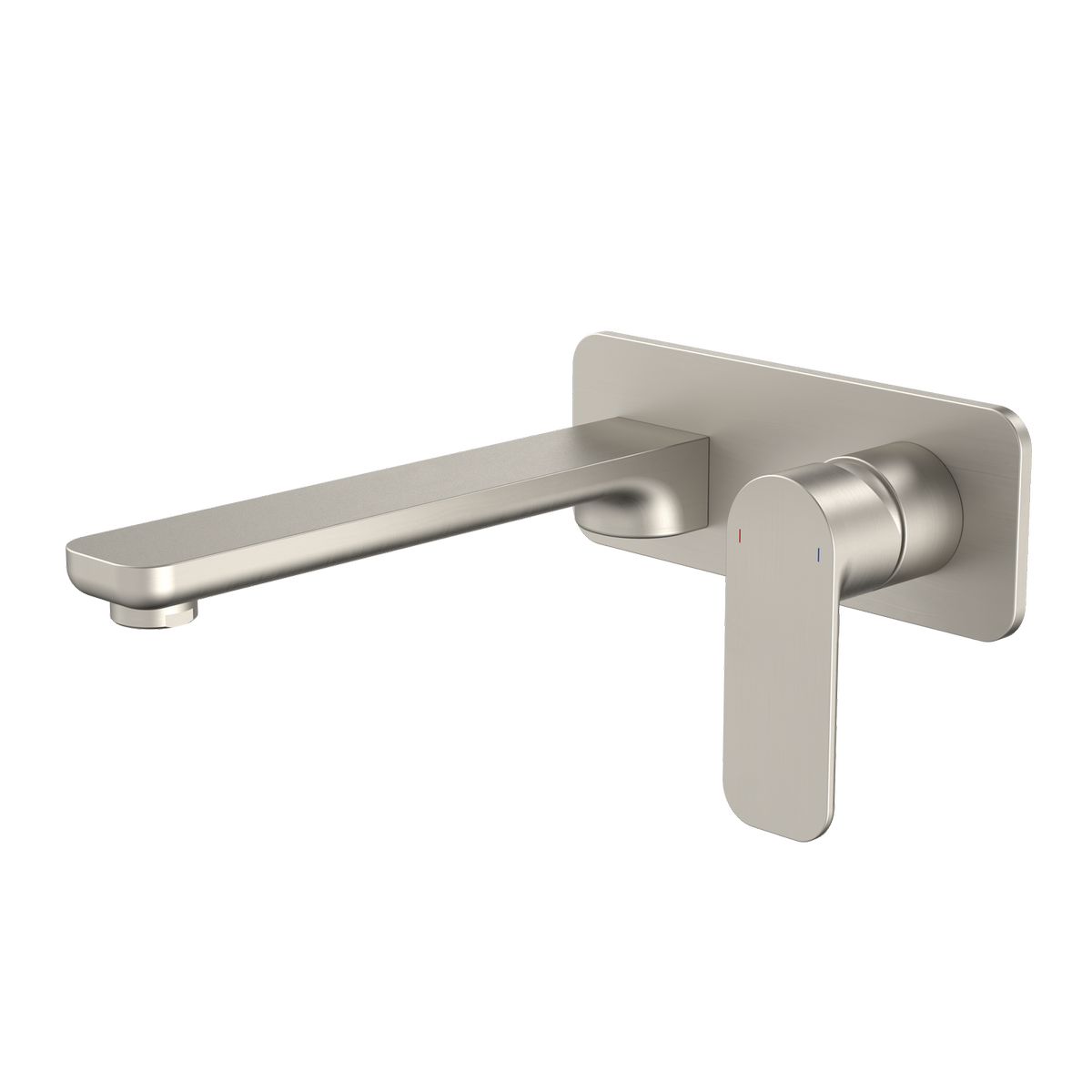 Caroma Luna Wall Basin/Bath Mixer Brushed Nickel - Bunnings Australia