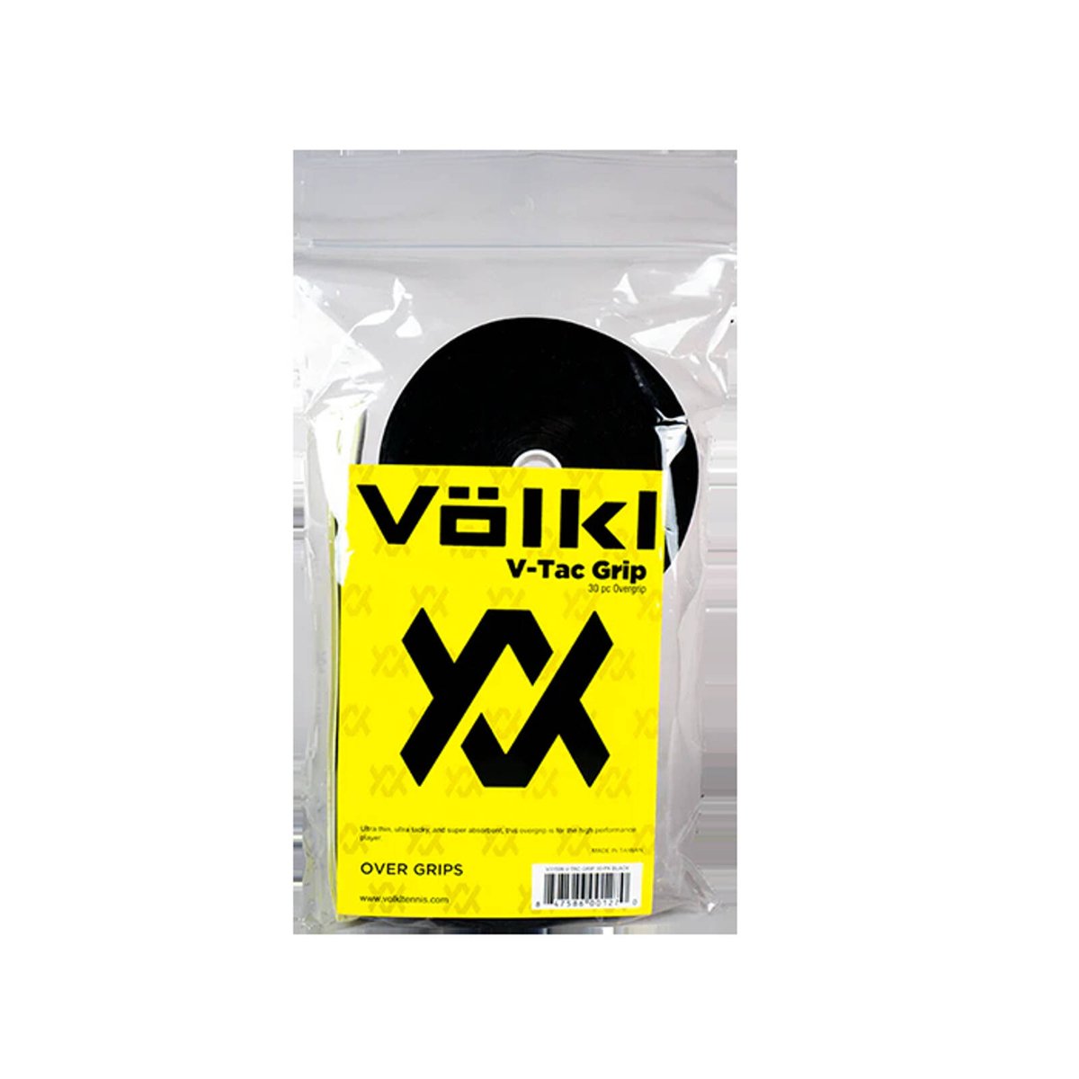 Volkl V-Tac Overgrip Bulk Tennis Badminton Squash Over Grip Black 30 ...