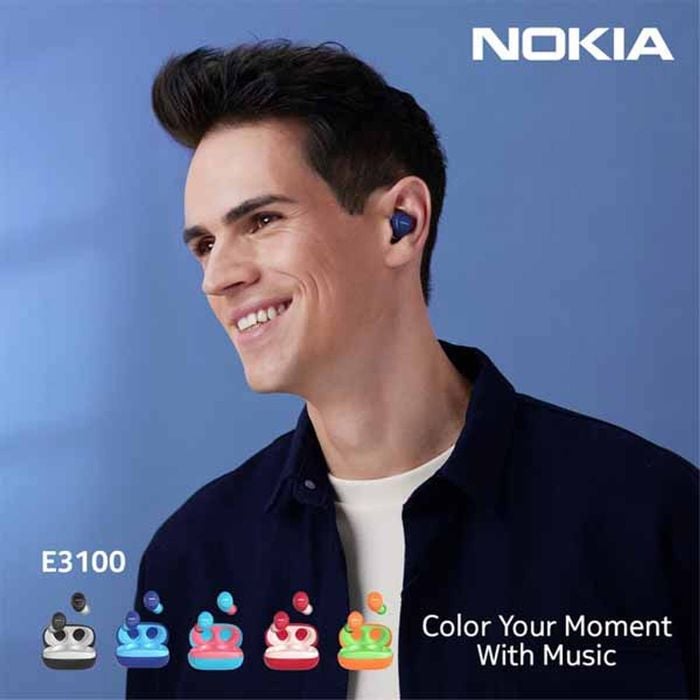 Nokia Essential True Wireless Earphones (E3100) - Navy - Bunnings Australia
