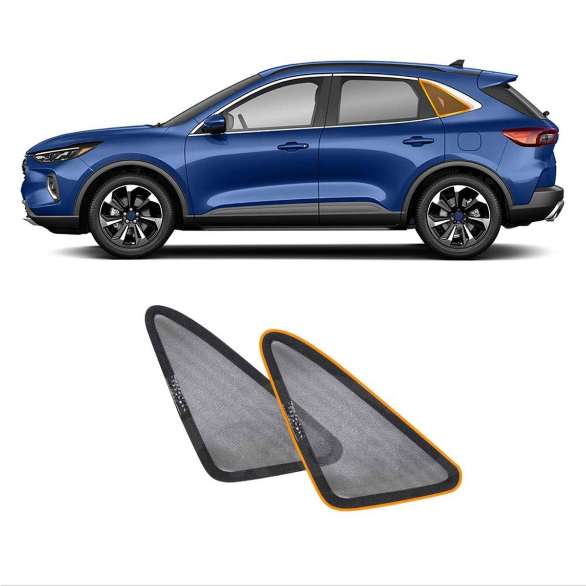 Port Window Sun Shade for Ford Escape 2020-2024 Car Sun Blind Mesh ...