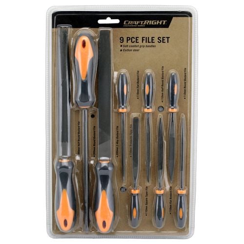 Craftright 9 Piece File Set - Bunnings Australia
