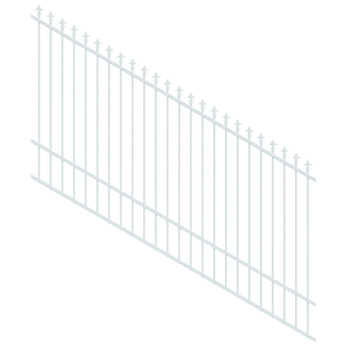 ProtectorAl 1201-2400W x 1500H Pearl White Spear Top Pool Fence Panel ...