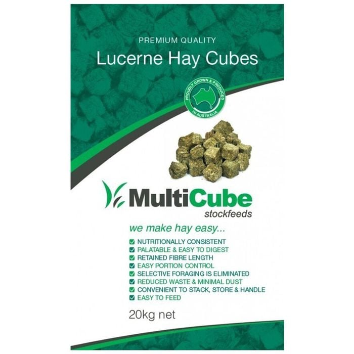 MultiCube Lucerne Hay Cubes 20kg - Bunnings Australia
