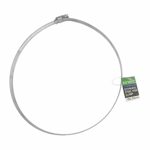 Kinetic 184-206mm 316 Stainless Steel Hose Clamp - Bunnings Australia