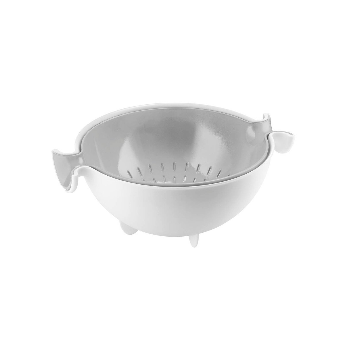 Guzzini Kitchen Active Design 30cm Plastic Colander and Bowl Set - Grey ...