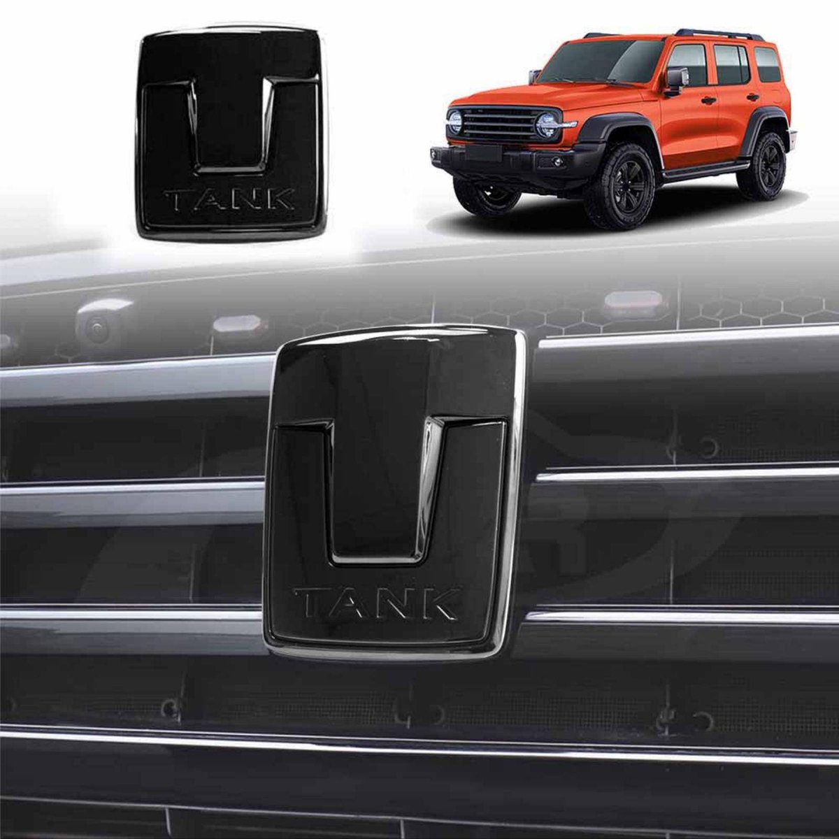 Front Logo Badge for GWM Tank 300 2023-2024 Emblem Decals Sticker Cover ...