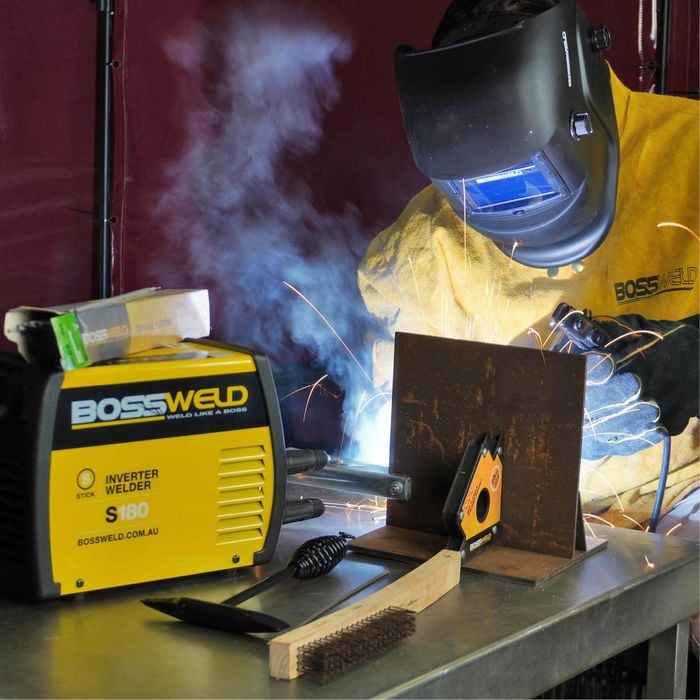 Bossweld 180 AMP S180 Stick Arc Inverter Welder - Bunnings Australia