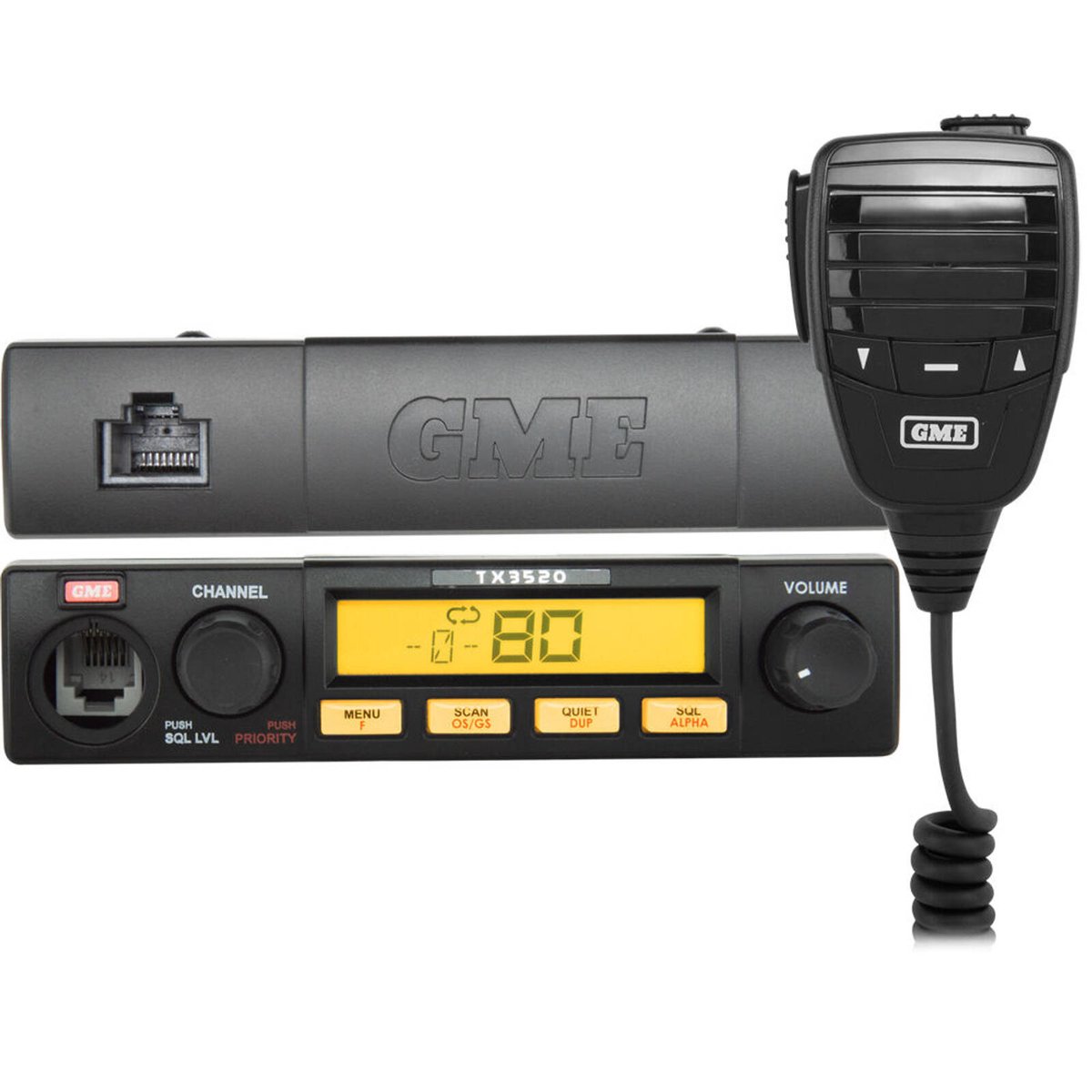 GME UHF CB 5 Watt 80 Channel Radio Remote Head & Microphone w ...
