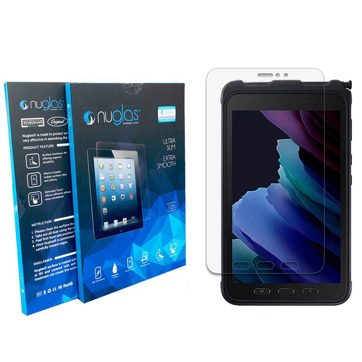 Screen Protector Nuglas Tempered Glass For Tablet Galaxy Tab Active5 ...