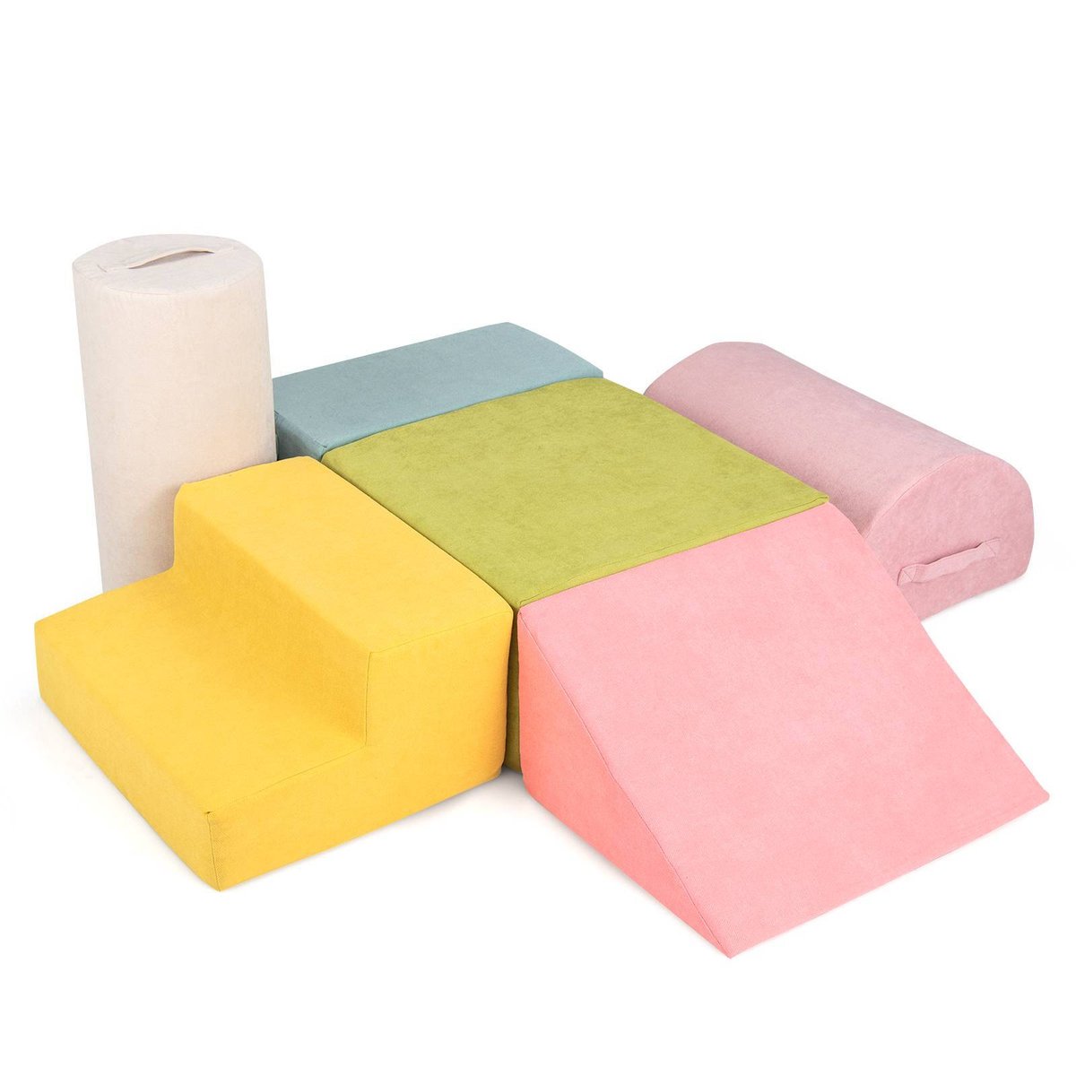 Costway 6pcs Soft Foam Blocks Crawl Climb Playset Multi - Bunnings ...