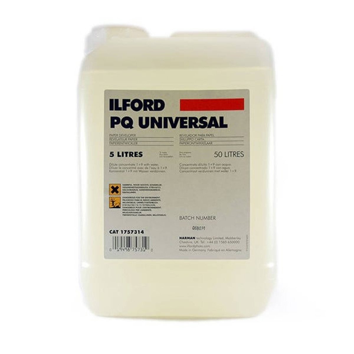 Ilford PQ Universal Developer (5 Litres) - Bunnings Australia