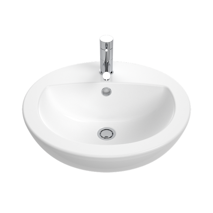 Stylus Semi Recessed Venecia Vanity Basin With 1 Tap Hole - Bunnings ...