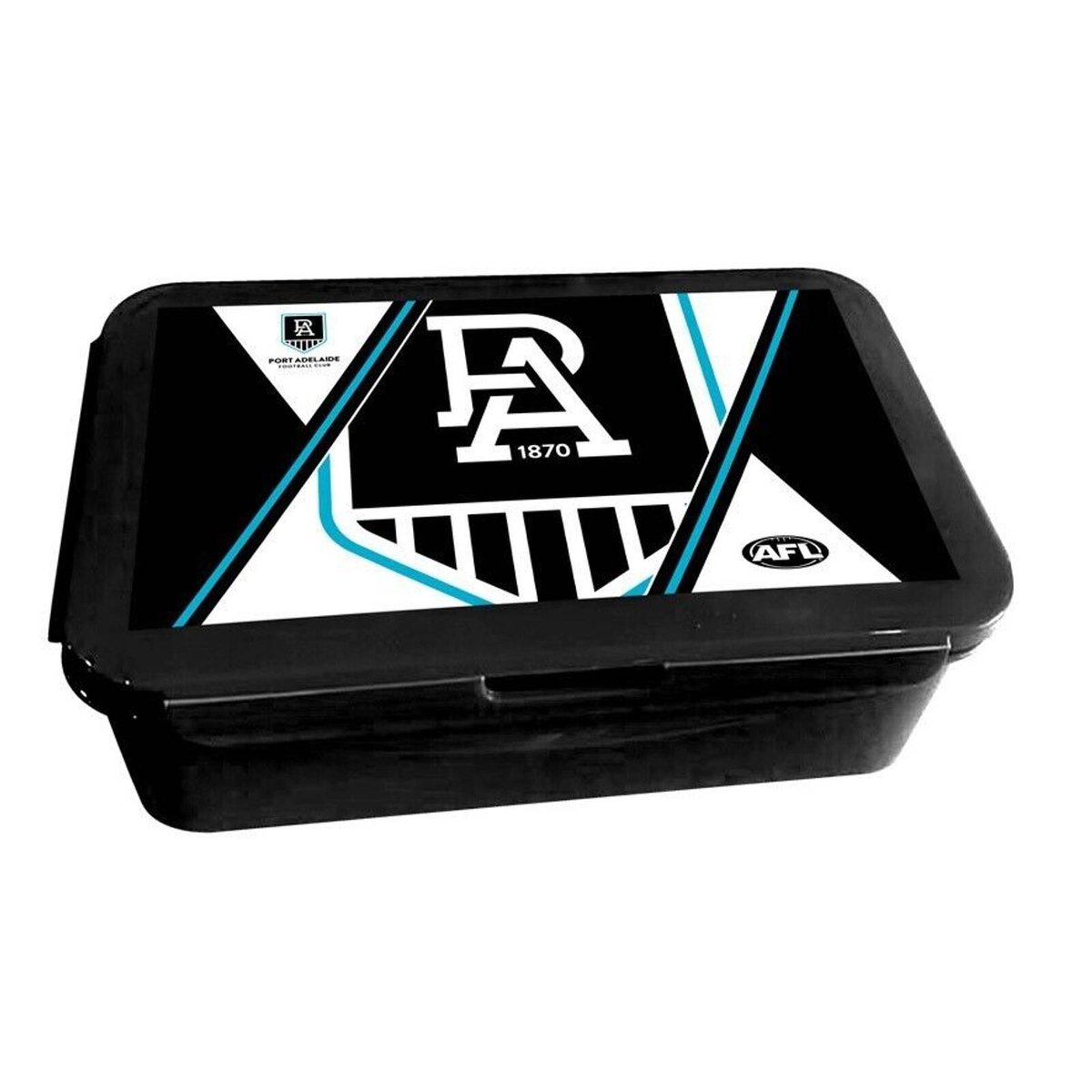 AFL Bento Lunch Box - Port Adelaide Power - 14cm x 20.1cm x 7.1cm ...