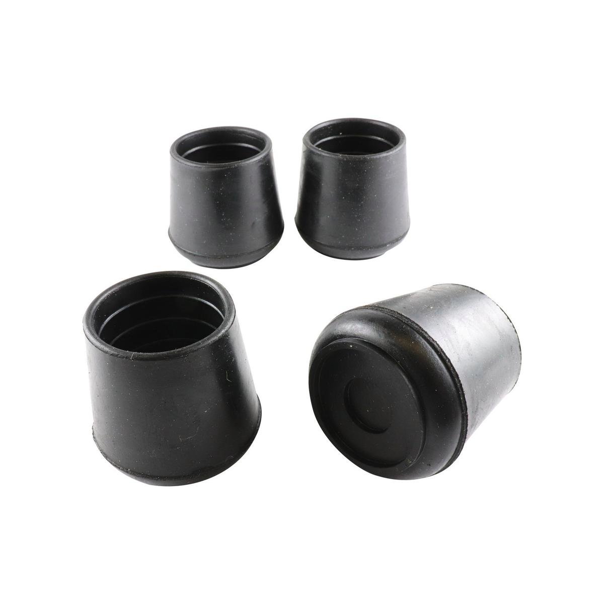 Surface Gard 38mm Black Round External Rubber Chair Tips - 4 Pack ...