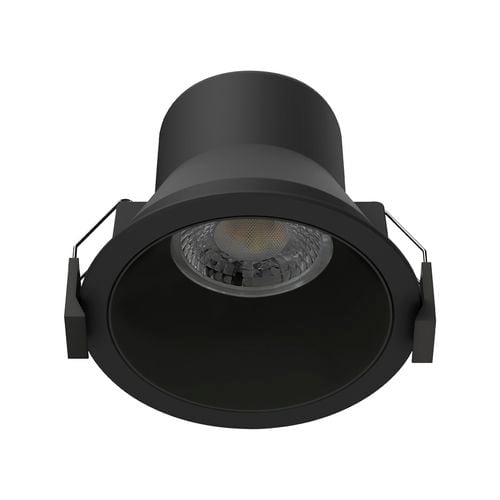 DETA 8W Black IP44 Tri-Colour Dimmable Anti-Glare LED Downlight ...