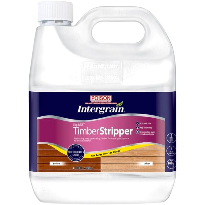 Intergrain 4L Liquid 8 Timber Stripper - Bunnings Australia