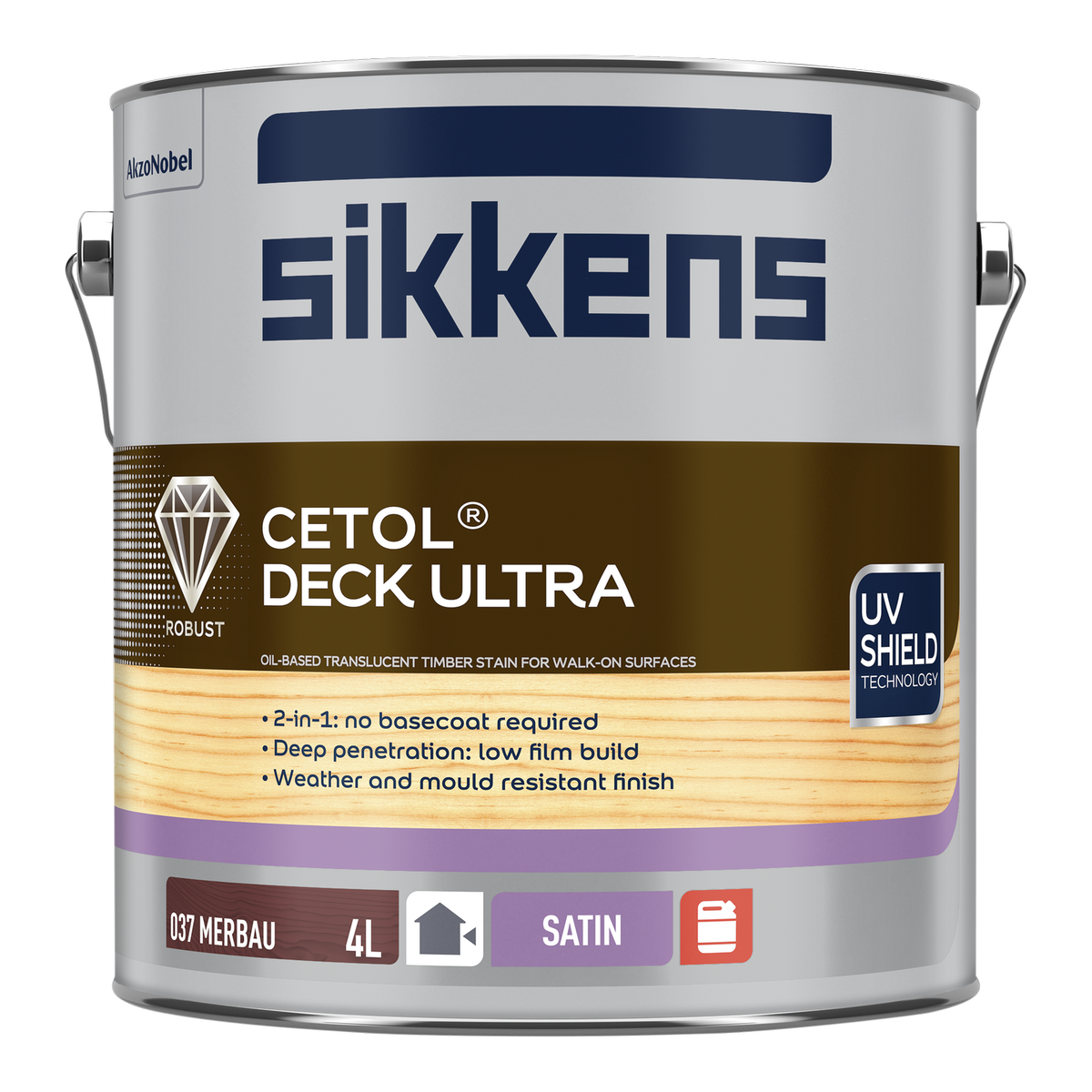 Sikkens 4L Merbau Cetol Deck Ultra Stain - Bunnings Australia